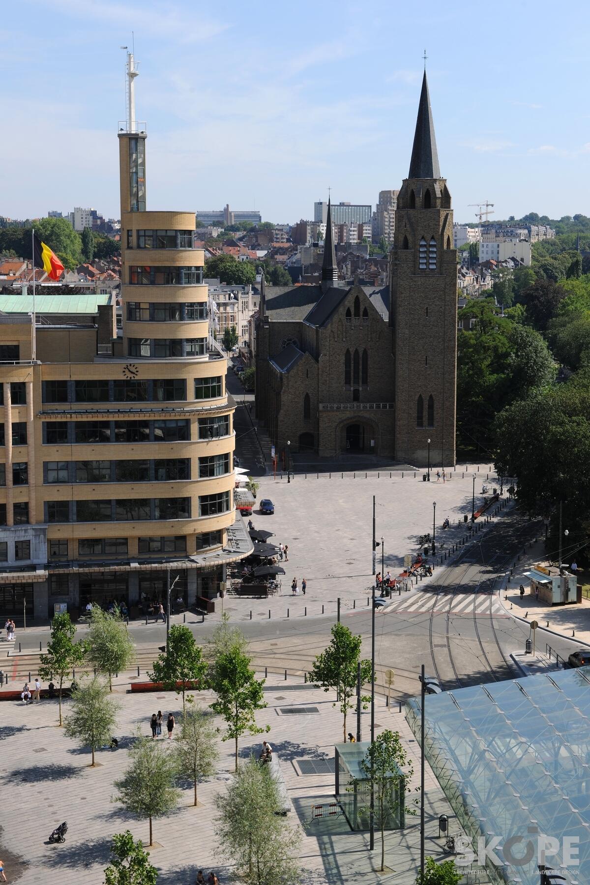 Place Flagey et Ste Croix | Wallonie-Bruxelles Architectures